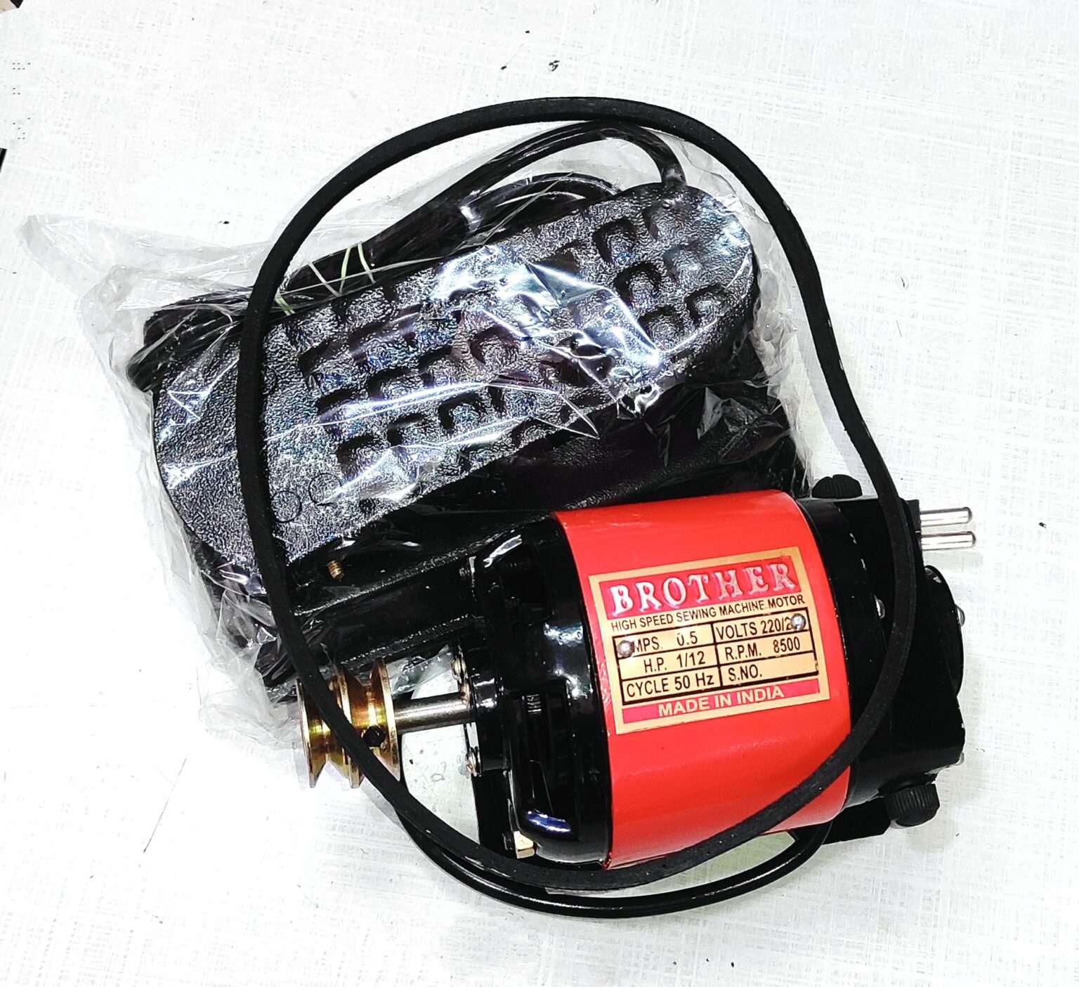Mini Sewing Machine Motor with Foot Controller (Copper Winding ...