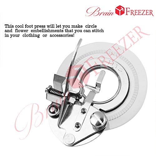 Brain Freezer Flower Stitch Foot for All Automatic Sewing Machines ...
